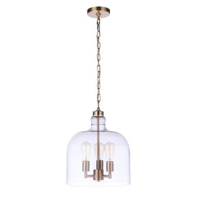 Craftmade Lighting Jackson 3 - Light Pendant in Satin Brass : Target
