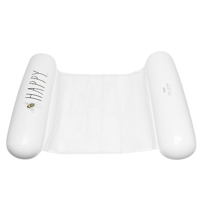 Coconut Outdoor Rae Dunn Pool Lounger Float - Bee Happy (bee Graphic ...