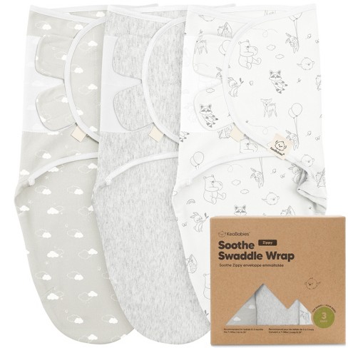 3pk Soothe Zippy Baby Swaddles 0-3 Months, Newborn Sleep Sacks, Zipper ...