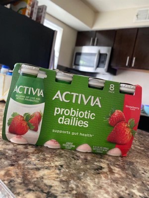 Activia Probiotic Dailies Strawberry Yogurt Drink - 8ct/3.1 Fl Oz ...