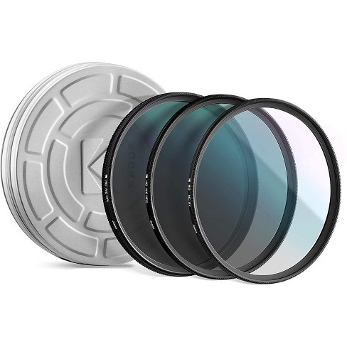 Kodak Filter Set | Pack Of 3 Premium Uv, Cpl & Nd4 Filters For Various ...