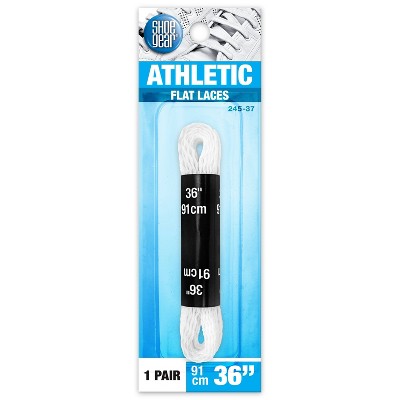Shoe Gear Flat Athletic Shoe Laces - White 36" : Target
