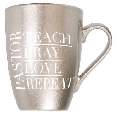 Elanze Designs Pastor Teach Pray Love Repeat Black 10 Ounce New Bone ...