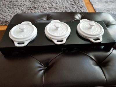 Staub Ceramic 3-pc Mini Round Cocotte Set - White : Target