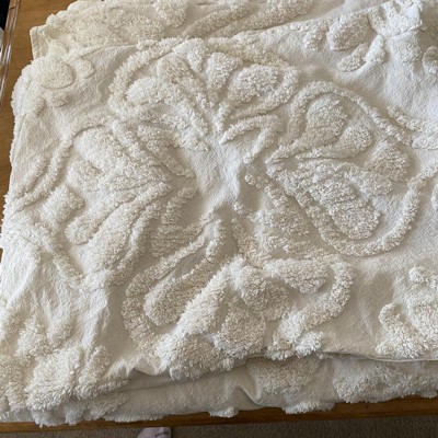 Better Trends Rylee Collection Ivory Cotton Tufted Bedspread Set : Target