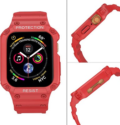 Worryfree Gadgets Band With Protective Bumper Case For Apple Watch 38 ...