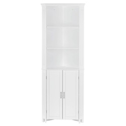 Somerset Single Door Corner Cabinet White - Riverridge Home : Target