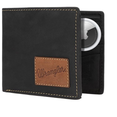 Wrangler Men’s Bifold Wallet Genuine Leather, Rfid Blocking, Casual ...