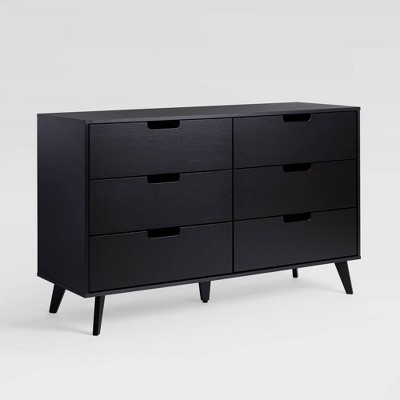 Simple Cut Out Handles 6 Drawer Dresser - Saracina Home : Target