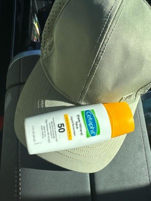 Cetaphil Sheer Mineral Liquid Sunscreen For Face - Spf 50 - 1.7 Fl Oz ...