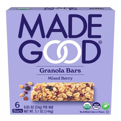 Madegood Mixed Berry Granola Bars - 6ct : Target