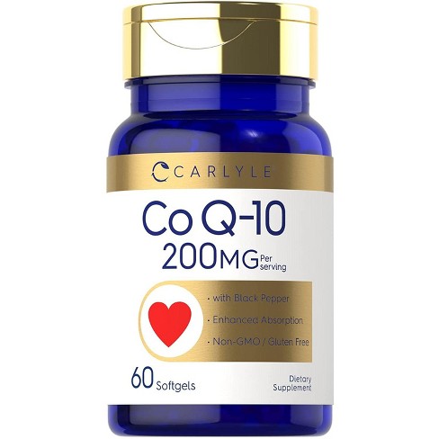 Carlyle Coq 10 200mg With Black Pepper | 60 Softgels : Target