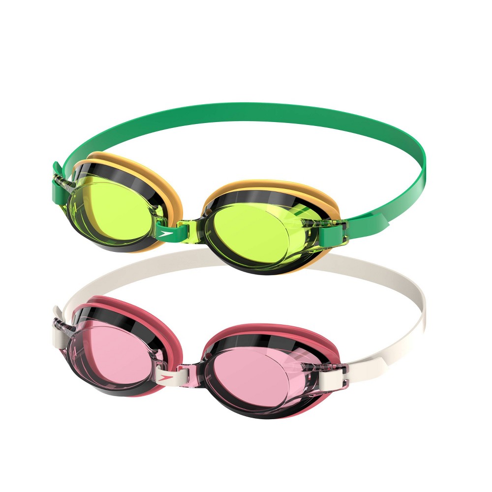 Speedo Kids' 2pk Splasher Swim Goggles - Yellow/Coral