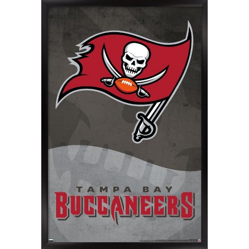 Trends International Nfl Tampa Bay Buccaneers - Logo 20 Framed Wall ...