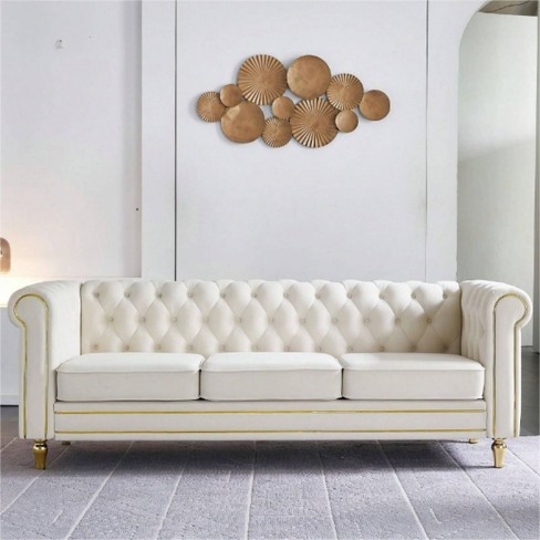 Long velvet sofa store