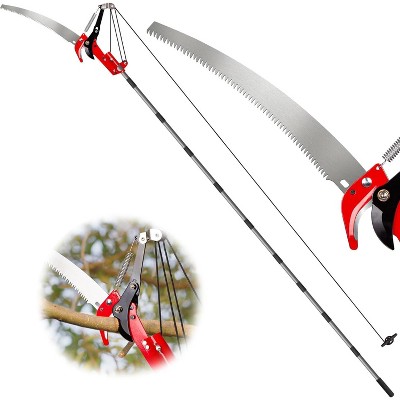 14ft Pole Saw, Manual Tree Pruner With Sharp Steel Blade : Target
