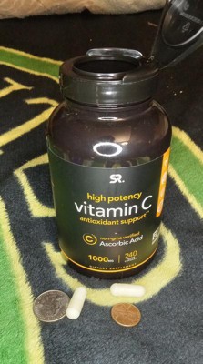 Sports Research High Potency Vitamin C, 1,000 Mg, 240 Veggie Capsules ...