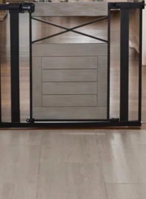 Safety 1st Easy Install Modern Farmhouse Baby Gate - White : Target