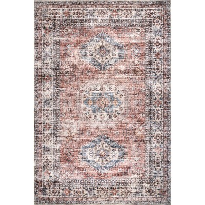 Nuloom Chase Faded Vintage Medallion Indoor Area Rug : Target