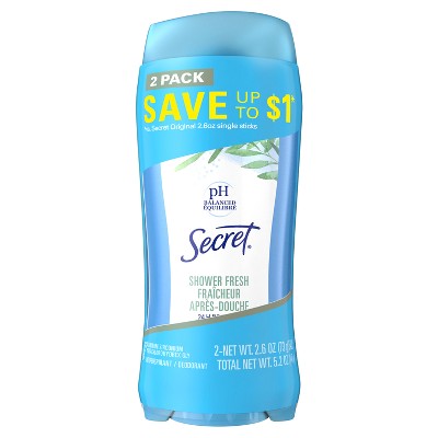 Secret Ph Balanced Shower Fresh Invisible Solid Antiperspirant ...