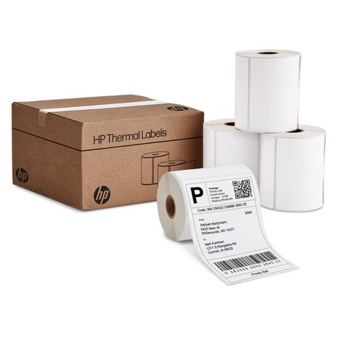 Hp Thermal Shipping Labels, 4 X 6 Thermal X 4 Rolls (250 Sheets) : Target
