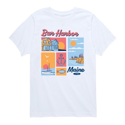 Boys' - Instant Message - Bar Harbor, Maine Short Sleeve Graphic T ...