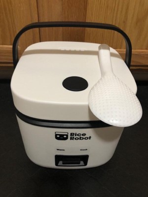 Rice Robot Rice Cooker 4.5 Cups Cooked Electric Mini Rice Maker Pot ...