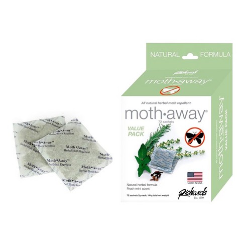 Moth Away All Natural Herbal Moth Repellent - 72 Sachets : Target