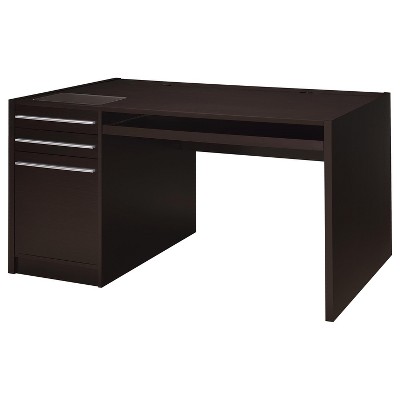 HomeStock 30 in.H Brown Color Wood Writing Desks with Concealed Storage ...