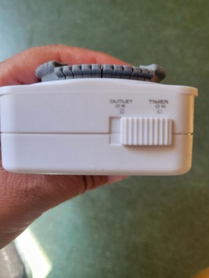 Indoor 2 Polarized Outlet Timer White - Dealworthy™: Light Timer For ...