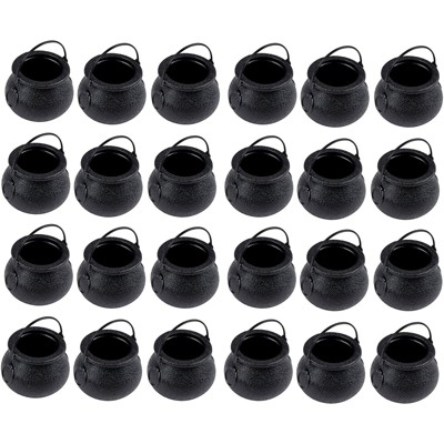 Blue Panda 24 Pack Mini Plastic Cauldrons, Novelty Candy Holder Buckets ...