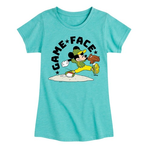 Disney Game Face Baseball Fitted Short Sleeve Graphic T-shirt ...