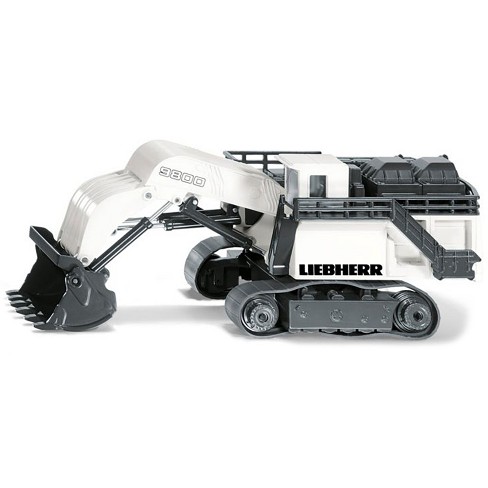 Liebherr R9800 Mining Excavator White And Gray 1/87 (ho) Diecast Model ...