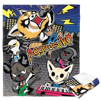 Aggretsuko Sick Of Working Silk Touch Throw Blanket : Target