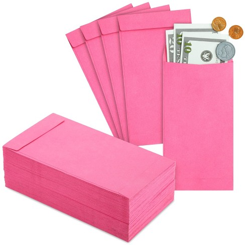 Okuna Outpost 100 Pack Money Envelopes For Cash, Payroll, Money Saving ...