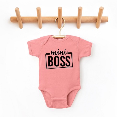 The Juniper Shop Mini Boss Baby Bodysuit - 6 Month - Mauve : Target