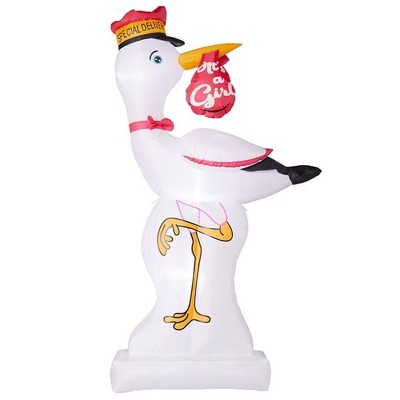 The Lakeside Collection 5-ft. Baby Announcement Inflatables - Girl : Target