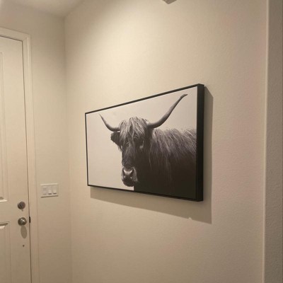 47" X 24" Highland Cow Framed Canvas - Threshold™ : Target
