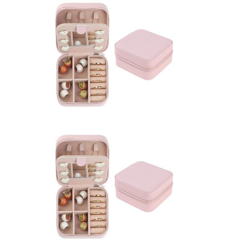 Unique Bargains Travel Size Mini Small Portable 2 Layer Pu Leather ...