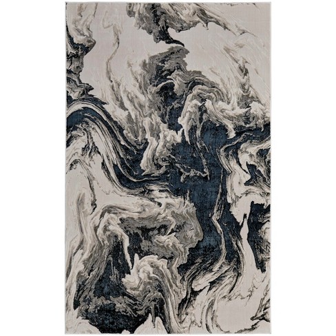 Micah Modern Abstract Ivory/black/taupe Area Rug : Target