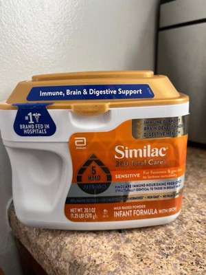 Similac 360 Total Care Sensitive Non-gmo Powder Infant Formula - 20.1oz ...