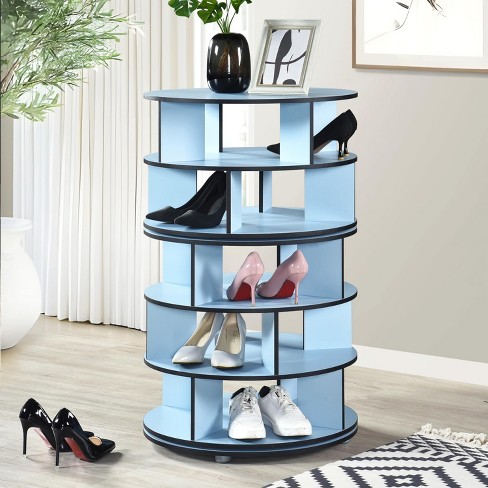 Kings Brand Furniture 5-tier Rotating Shoe Rack – 360° Spinning Storage ...