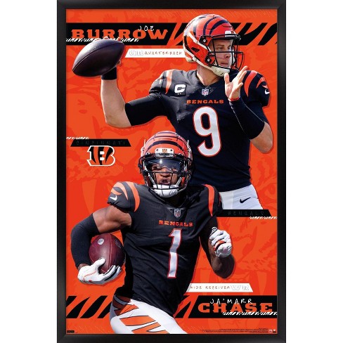 Trends International Nfl Cincinnati Bengals - Dynamic Duo 21 Framed ...