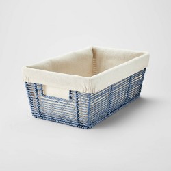 17" X 12" X 8" Large Woven Twisted Paper Rope Tapered Basket Gray ...