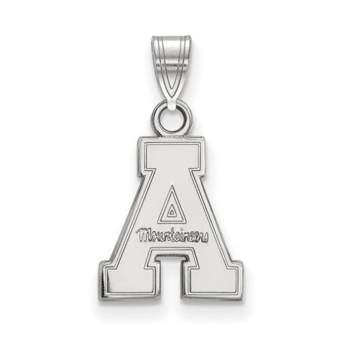 Black Bow Jewelry Sterling Silver Appalachian State Mountaineers Ncaa ...