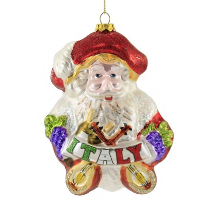 5.5 Inch Italy International Santa Mandolin Italian Tree Ornaments : Target