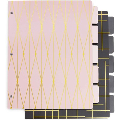 Paper Junkie 6 Pack Page Dividers For 3 Ring Binder With Tabs, 5-tab ...