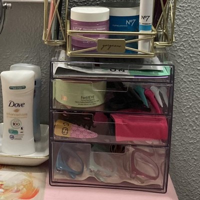 4 Drawer Stackable Countertop Organizer Clear - Brightroom™ : Target
