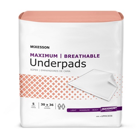 Mckesson Breathable Underpads, Maximum Absorbency, 30 In X 36 In, 70 ...