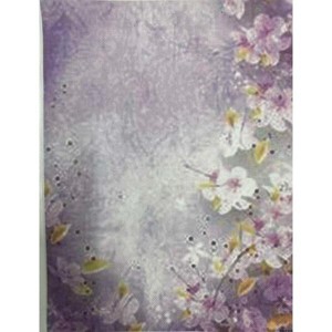 Alisena Violet Blossom Designer Printed AIDA Fabric. Canvas for ...